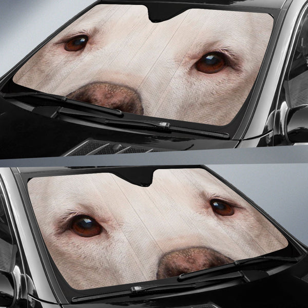 Dogo Argentino Eyes Car Sun Shade 94 - Cordecar Store