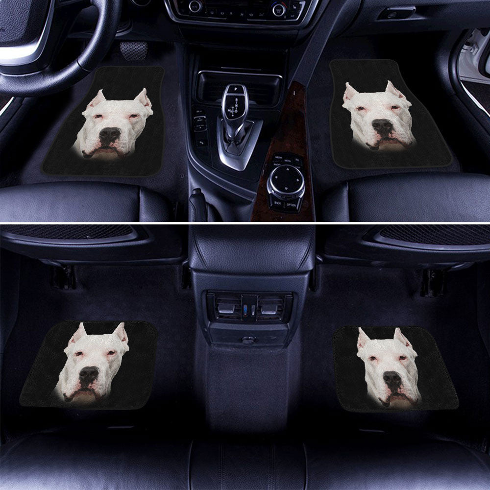 Dogo Argentino Cute Face Car Floor Mats 118 - Cordecar Store