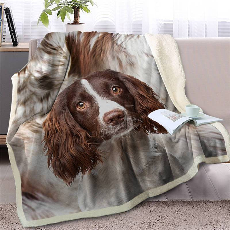 English Springer Spaniel Face Blanket – Cordecar Store
