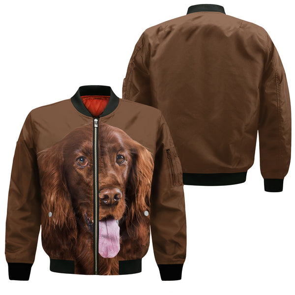 Irish Setter - Unisex 3D Graphic Bomber Jacket - Cordecar Store
